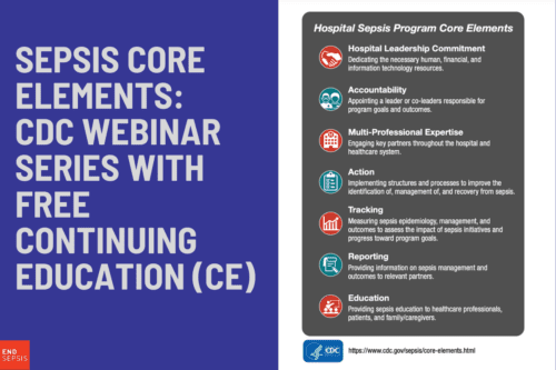 Hospital Sepsis Training Programs - CDC Core Elements - End Sepsis
